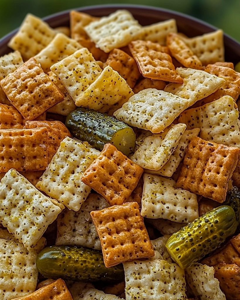 Dill Pickle Chex Mix: Savory Snack Recipe That’s Addictively Good!