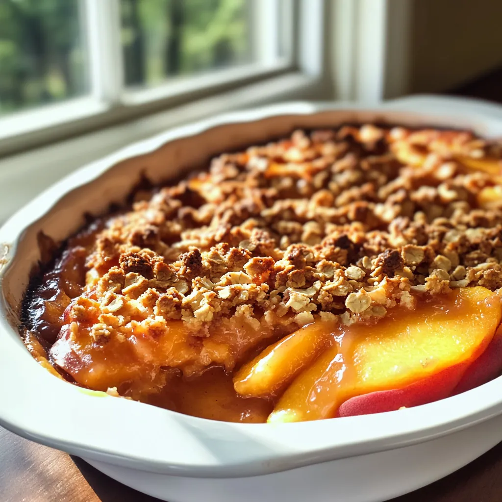 Delicious Peach Crisp Recipe Easy Irresistible Dessert Delight